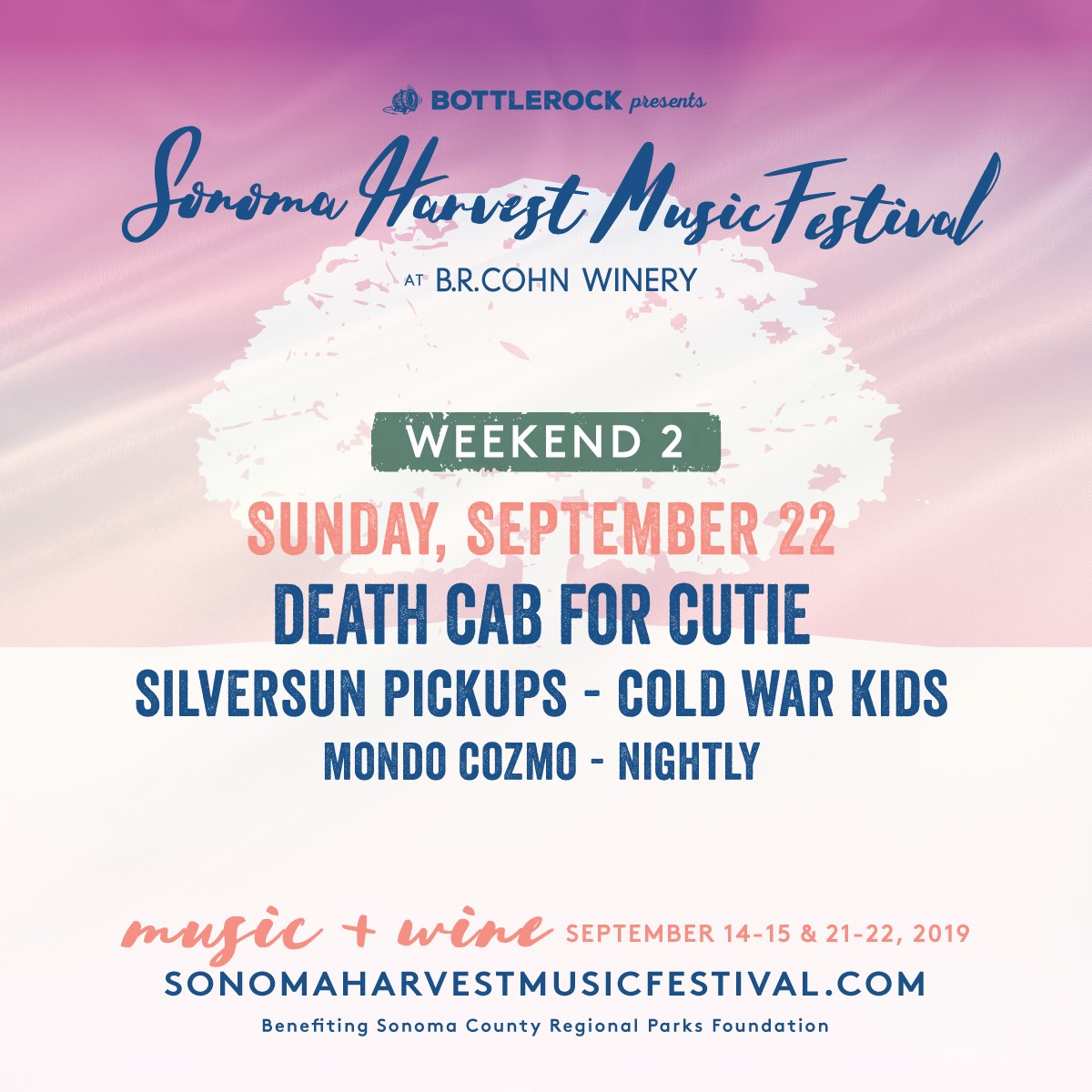 Sonoma Harvest Music Festival 2019 Lineup Announcement - Balanced Breakfast